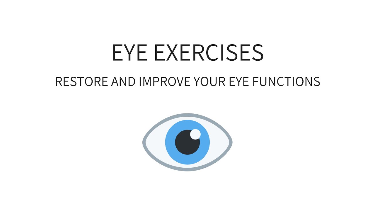 7 min easy eye exercises to relieve eye strain and improve vision - YouTube