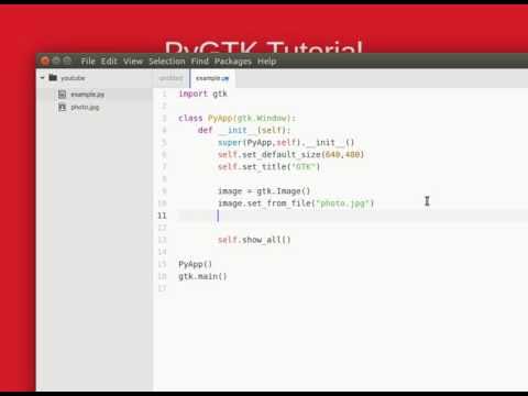 PyGtk Tutorial - Image - YouTube