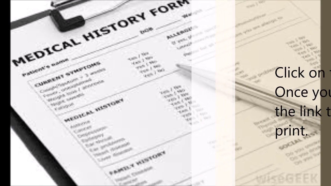 Medical History Forms YouTube medical-history-forms-youtube