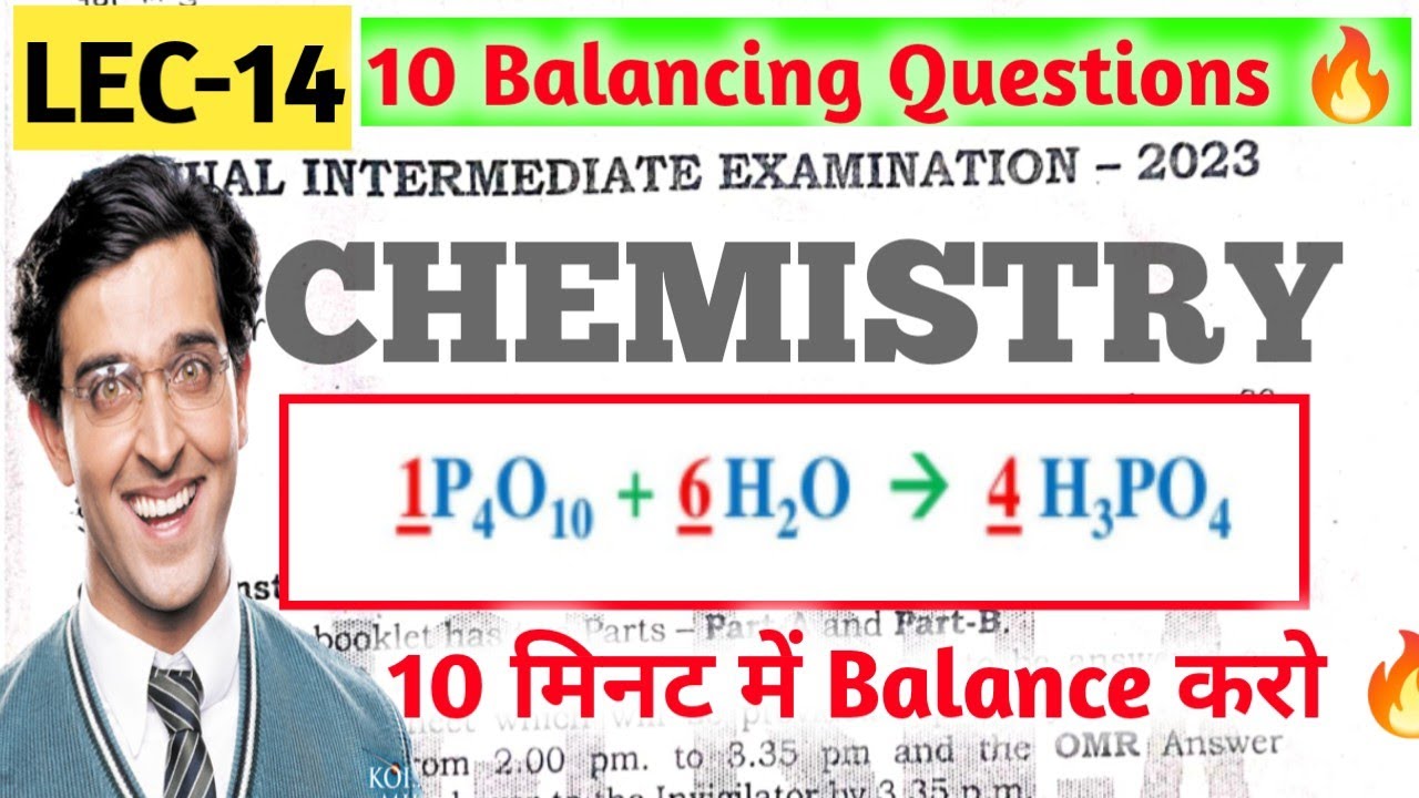 3 Marks Important questions | Jac chemistry Balance chemical Reactions ...