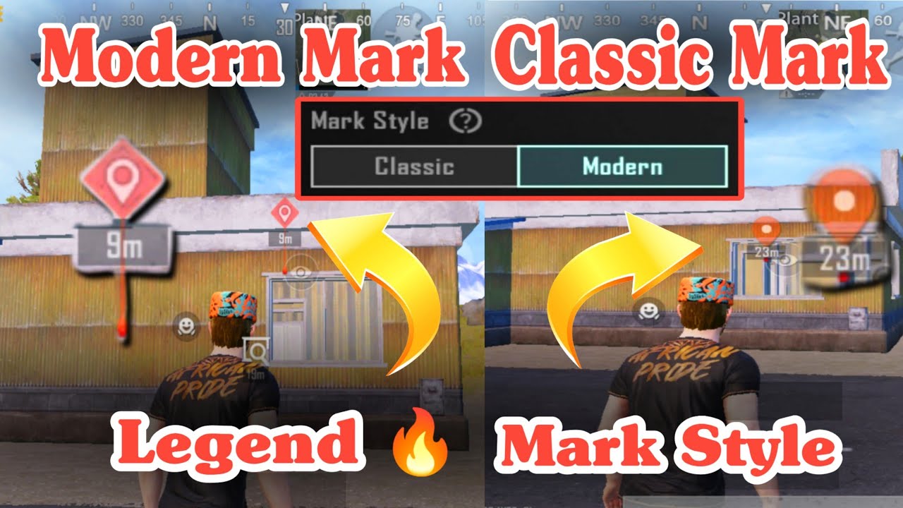 How To Enable Modern Mark Style in PUBG | Difference Between Modern And ...