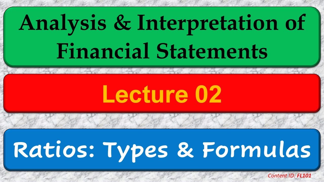 Lecture: Ratios' Types & Formulas | Ratios/ Interpretation of Financial ...