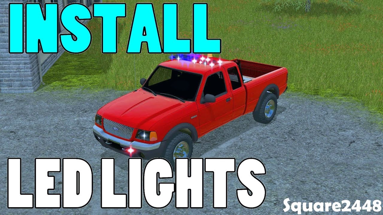 Farming Simulator 17 Modding | Installing Emergency Lights | Ford ...