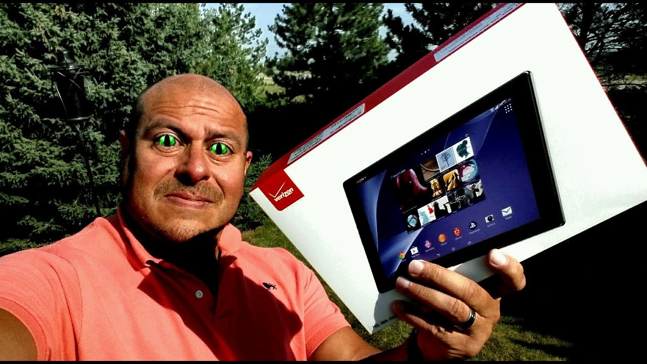 Sony XPERIA Z2 Tablet Verizon 4G LTE Unboxing - YouTube