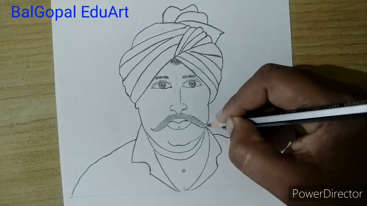 Rajshree Shahu Maharaj sketch Drawing|Shahu Maharaj Drawing|very easy ...