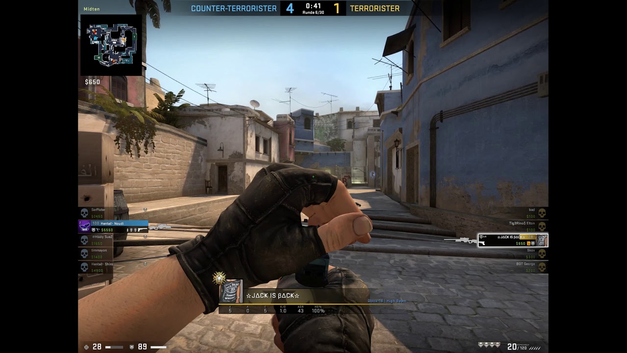 Jack Clutch 1v5 awp - YouTube