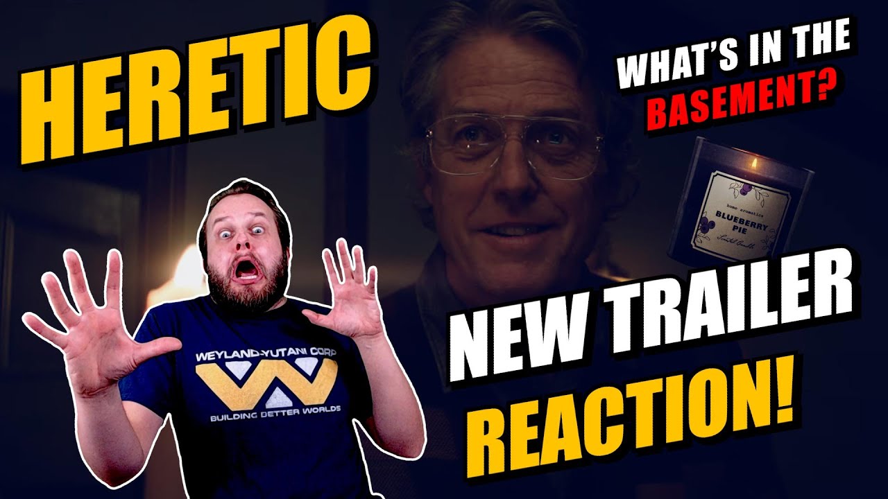 HERETIC TRAILER REACTION | WHAT'S IN THE BASEMENT? - YouTube