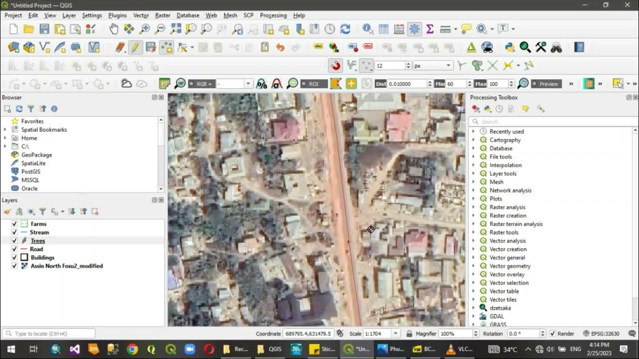 Digitizing a georeferenced map in QGIS part 2 - YouTube
