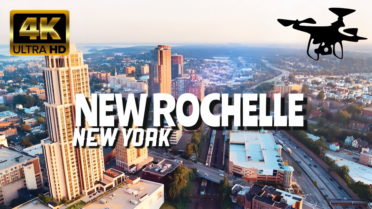 New Rochelle, NY In 4K By Drone - Amazing View Of New Rochelle, New ...