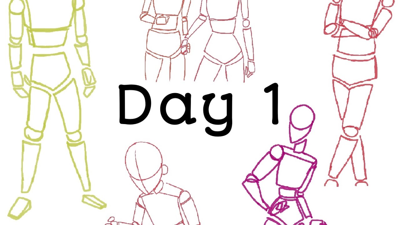 Learning Human Anatomy in 5 days [Day 1] || Anatomy tutorials #drawing# ...