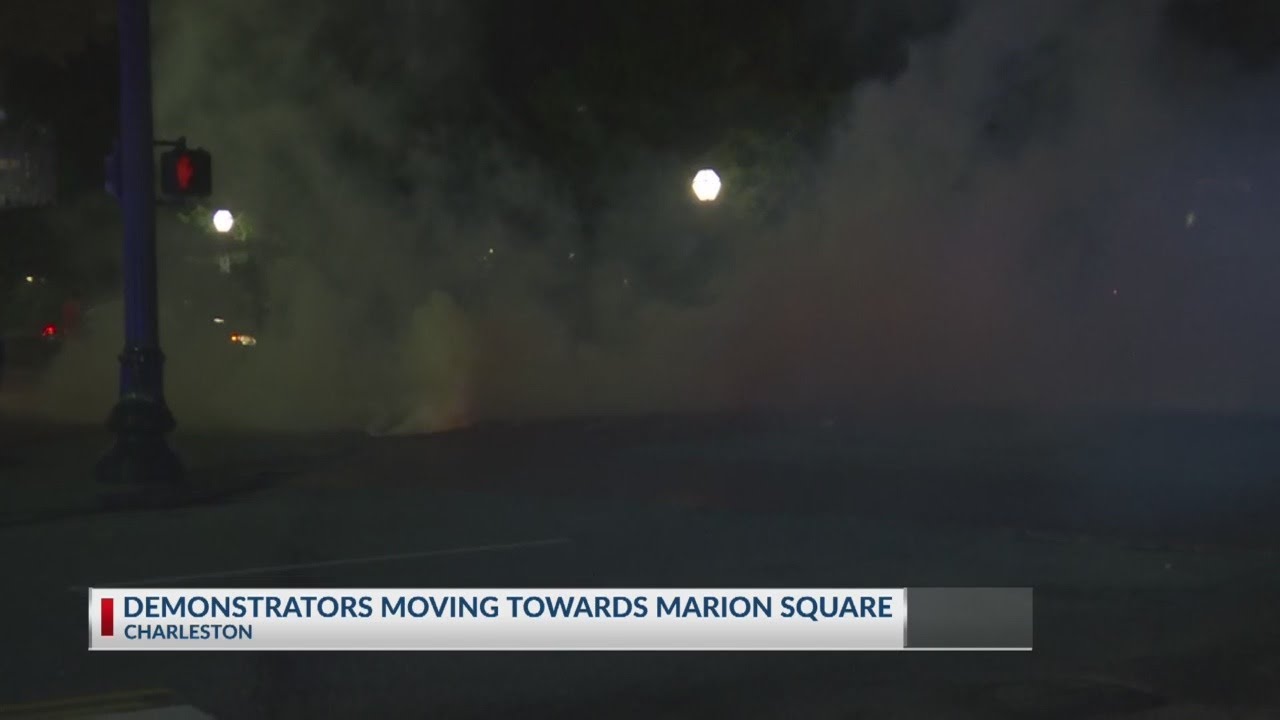 Riots in Charleston: Demonstrators move on Marion Square, King Street ...