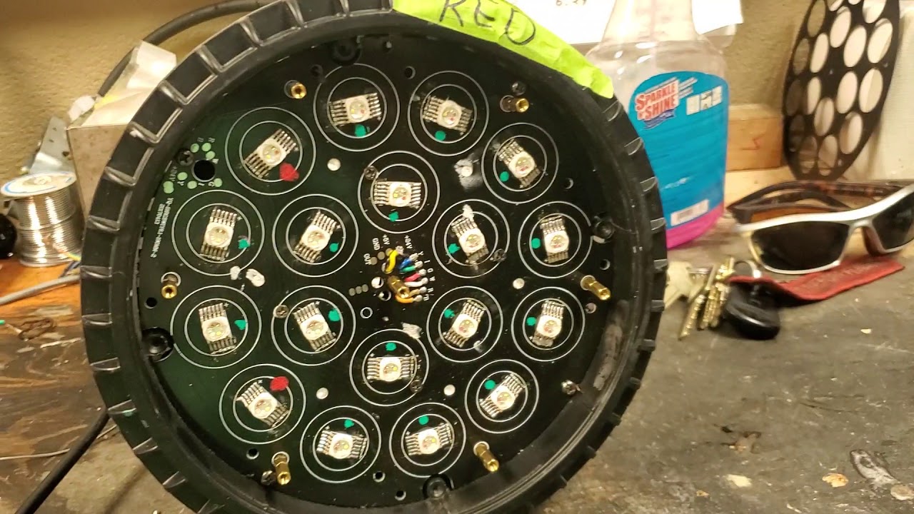 LED STAGE LIGHT DIODE REPAIR RGBWA+UV - YouTube