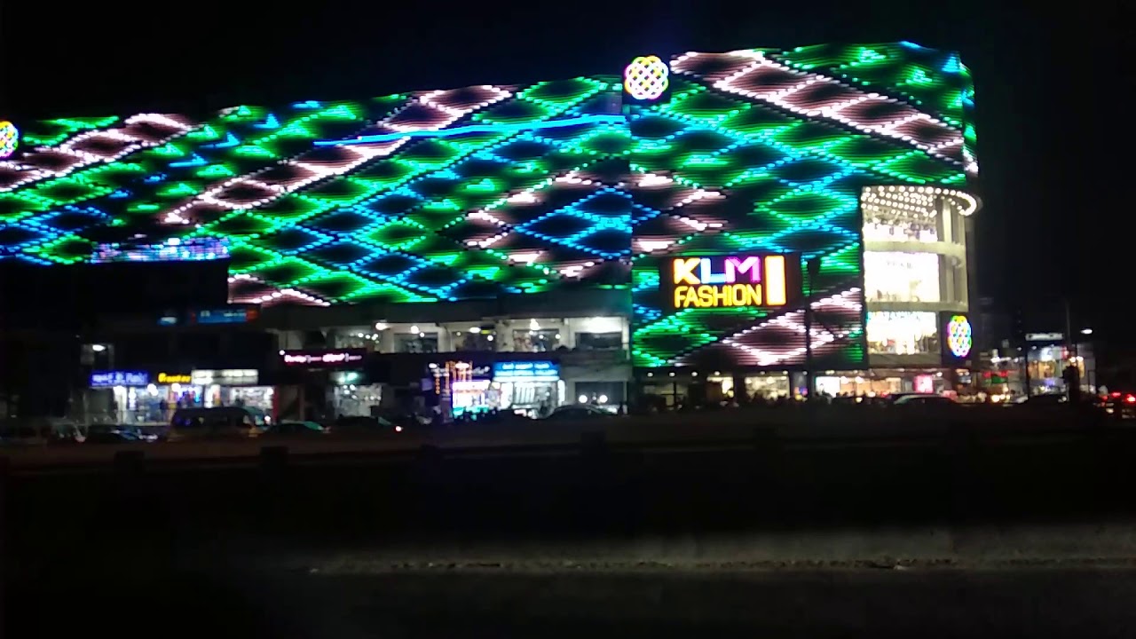 Marathahalli KLM LED show at night time - YouTube