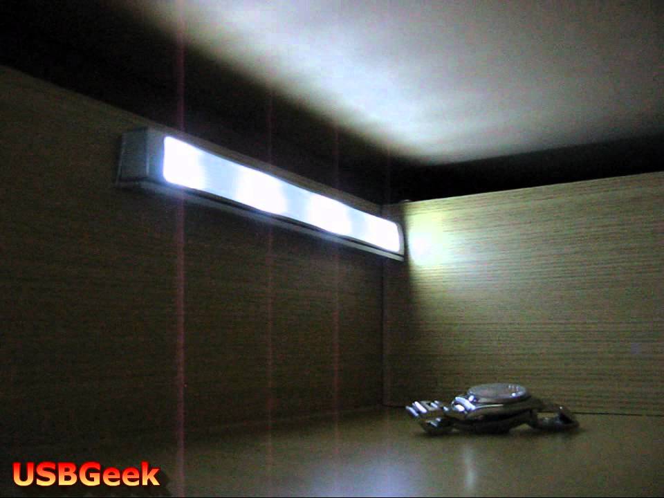 4-LED Motion-Sensor Drawer Light - YouTube
