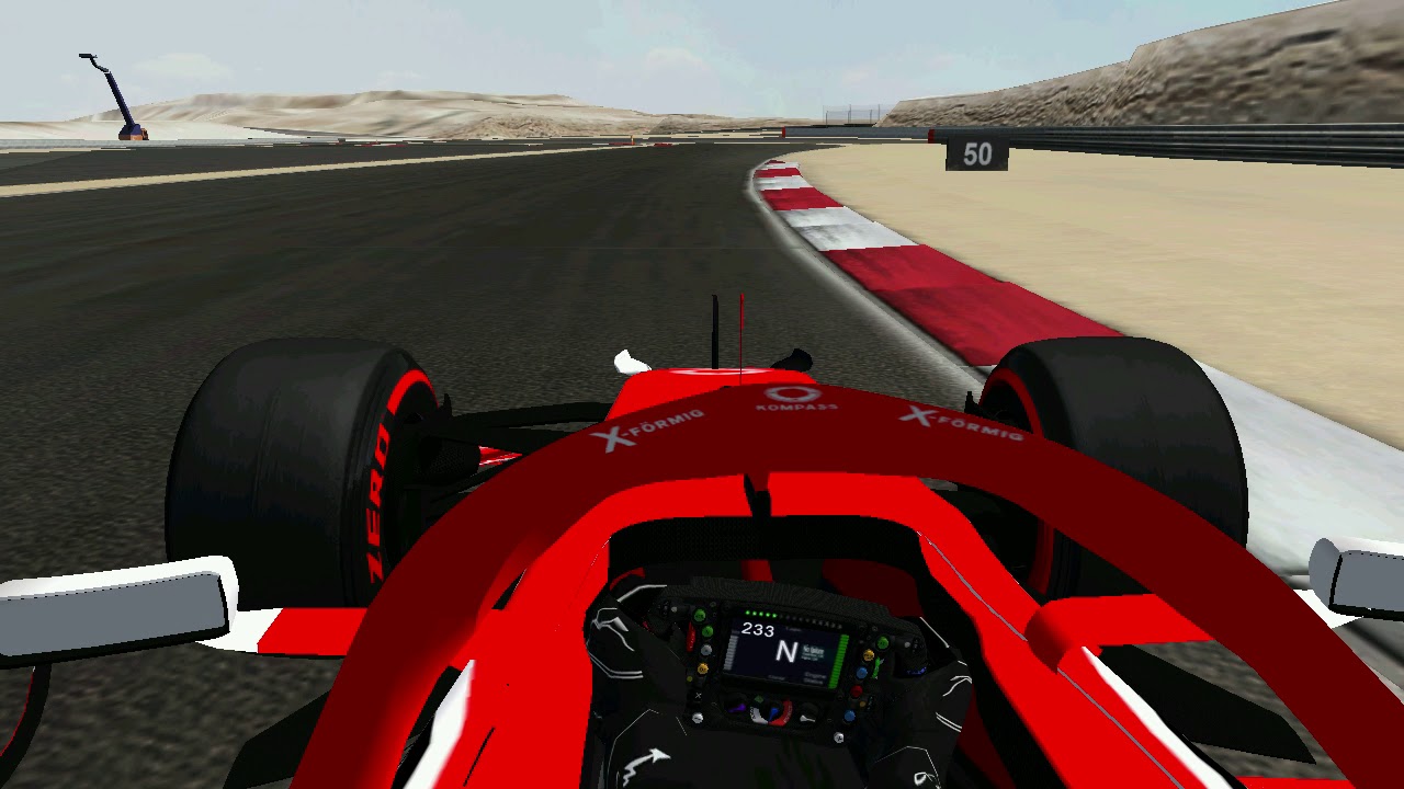 Rfactor Bahrain outer circuit onboard lap - YouTube