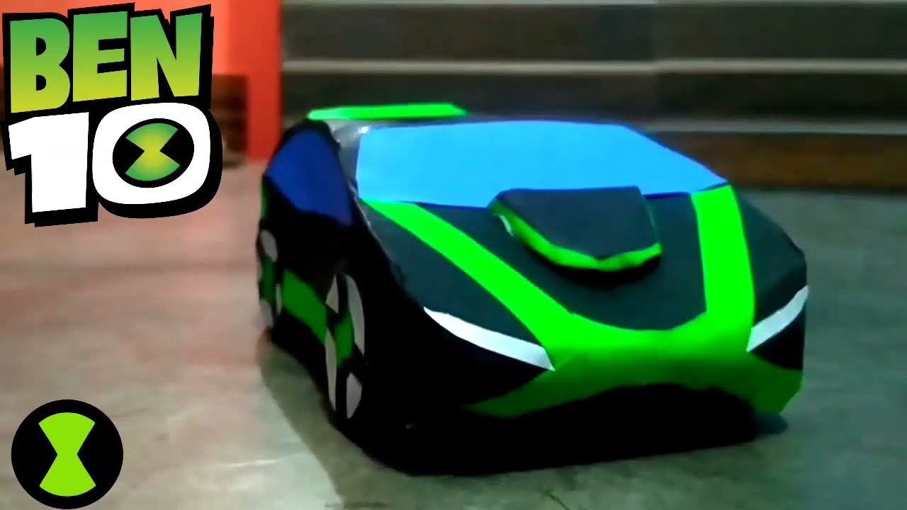 How to make ben Tennyson car || cardboard ben 10 car|| woowee - YouTube