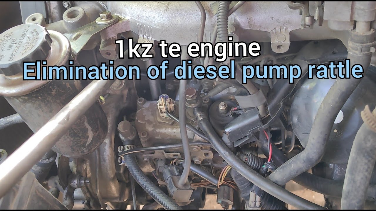 Elimination of diesel pump rattle _ Toyota 1kz te engine sounds setting ...