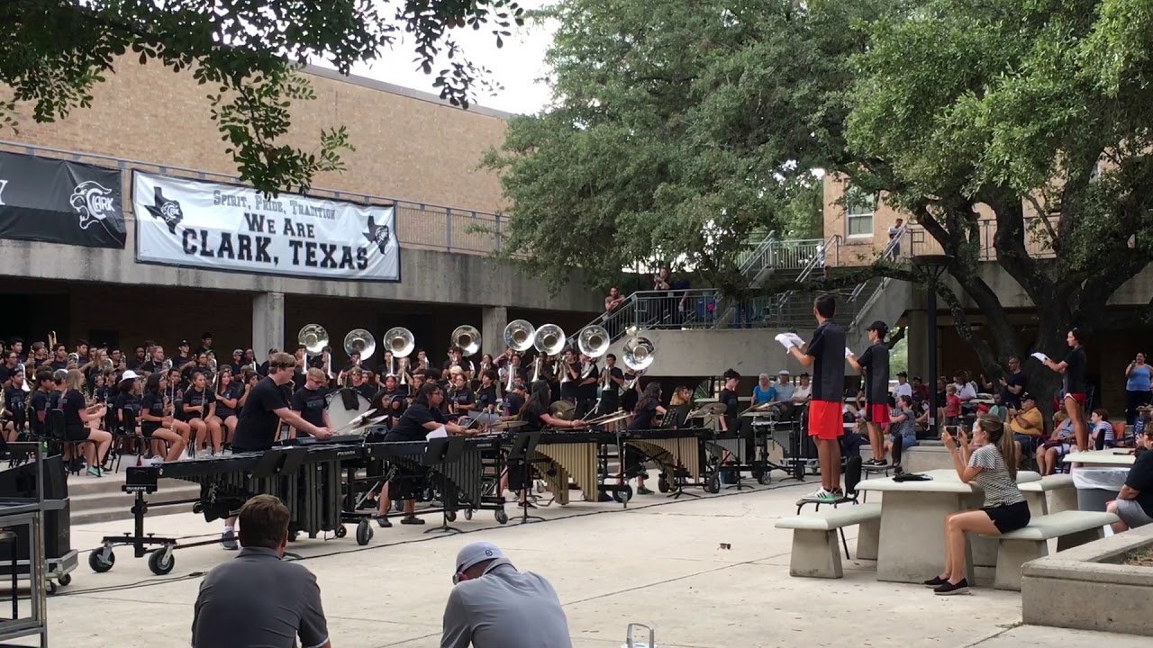 Clark Cougar Marching Band - Courtyard Concert 2019 - Reflections - YouTube