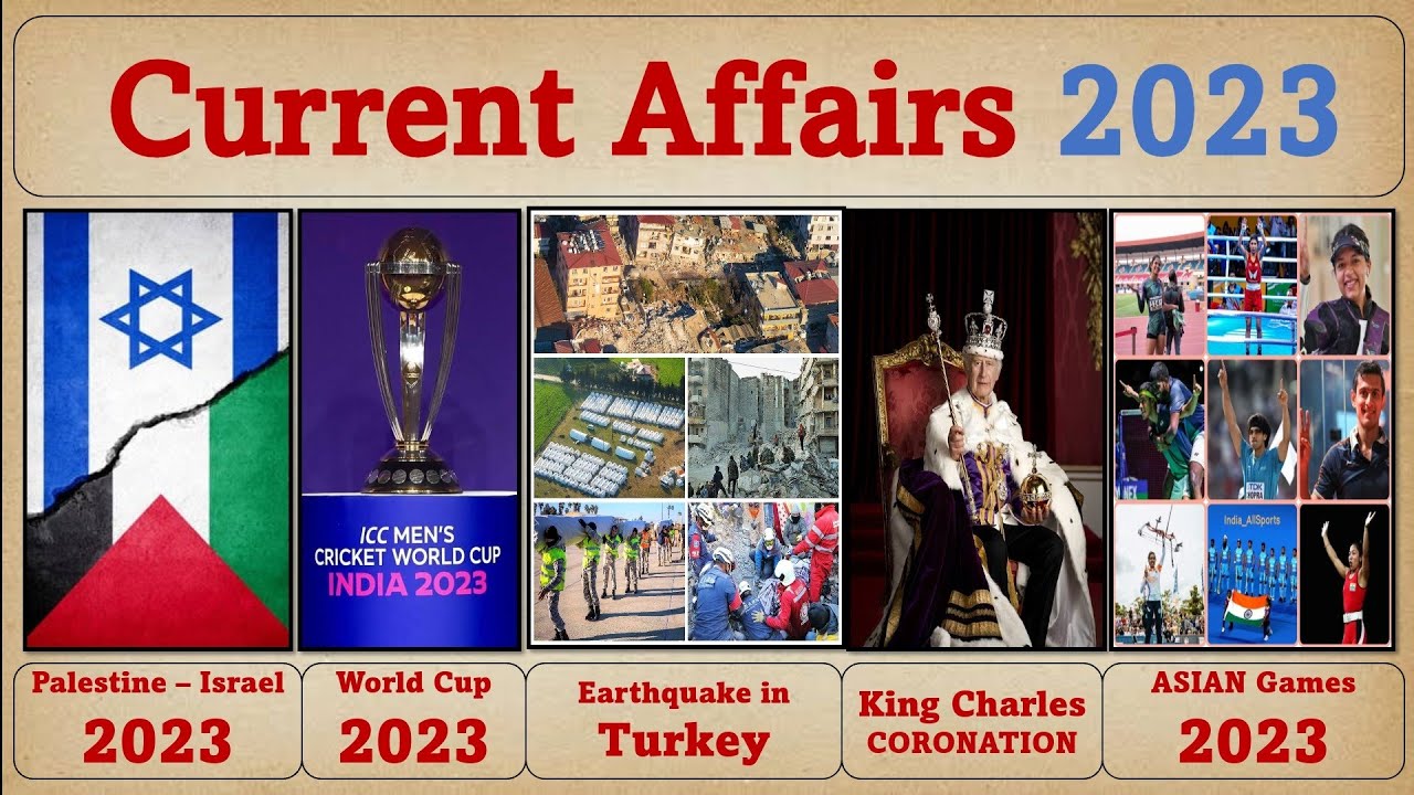 Important Current Affairs & Major Events of 2023 | Current Affairs ...