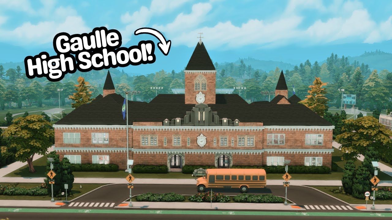 You NEED to See This High School Build in The Sims 4! 🤯 - YouTube