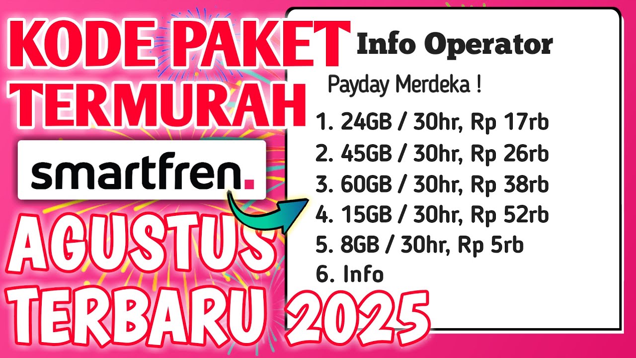 🟢 KODE DIAL SMARTFREN MURAH AGUSTUS 2025 | PAKET MURAH SMARTFREN ...