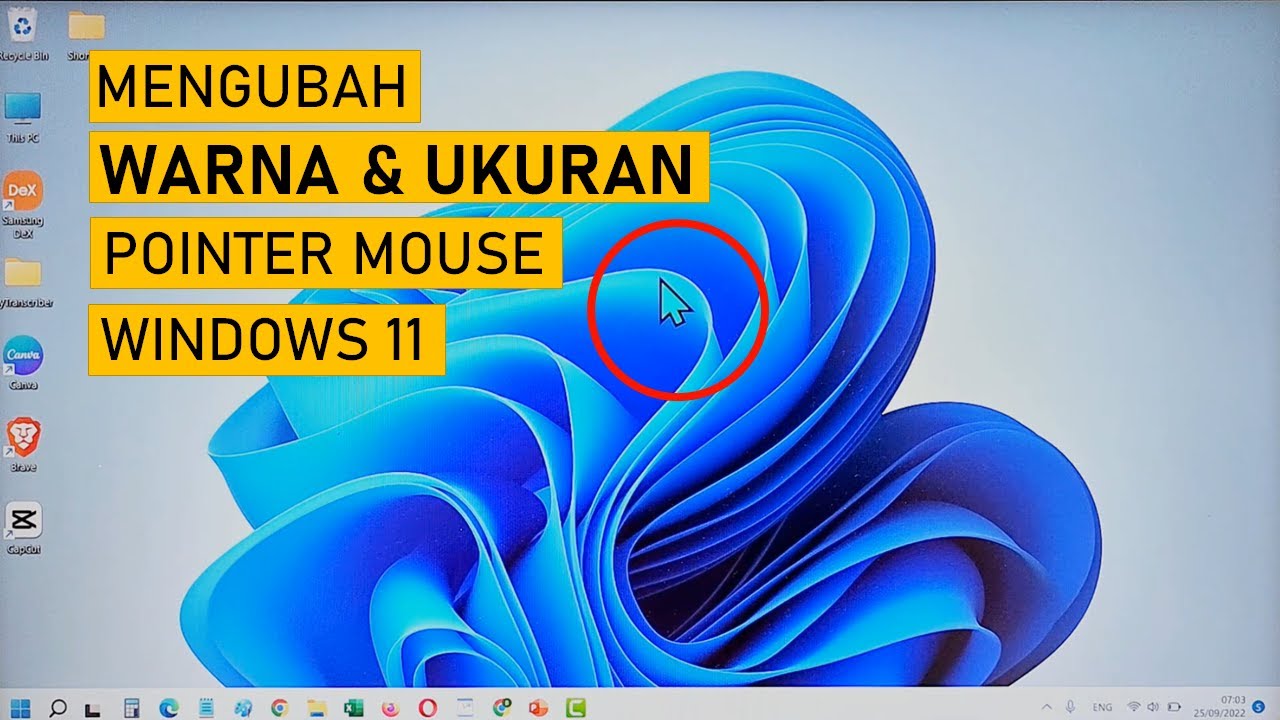 Cara Mengubah Warna dan Ukuran Pointer Mouse di Windows 11 (Laptop ...