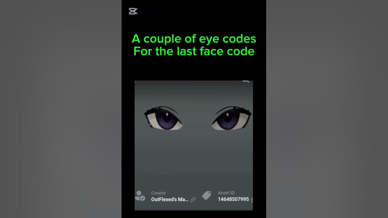 Face codes/ eye codes bayside high school - YouTube