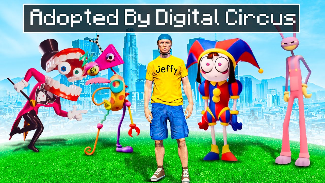 Jeffy Is Adopted By DIGITAL CIRCUS in GTA 5! - YouTube