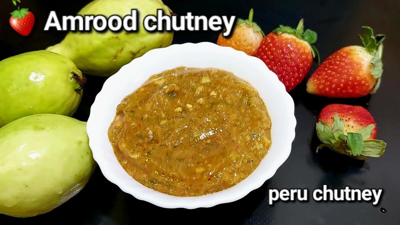 🍓 Amrood chutney recipe | Guava chutney | perru chatni || jam ki chatni ...