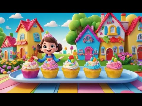 Juego de contar cupcakes | Canción de rima infantil - YouTube