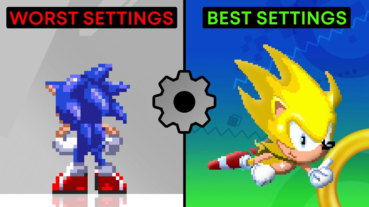 Sonic Origins: Worst vs. Best Possible Settings (Comparison) - YouTube