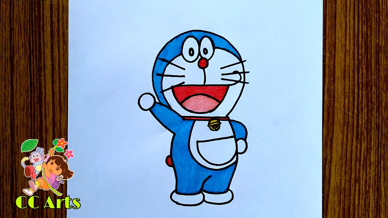 How to Draw DOREMON || Step by Step || Drawing and Colouring || Drawing ...