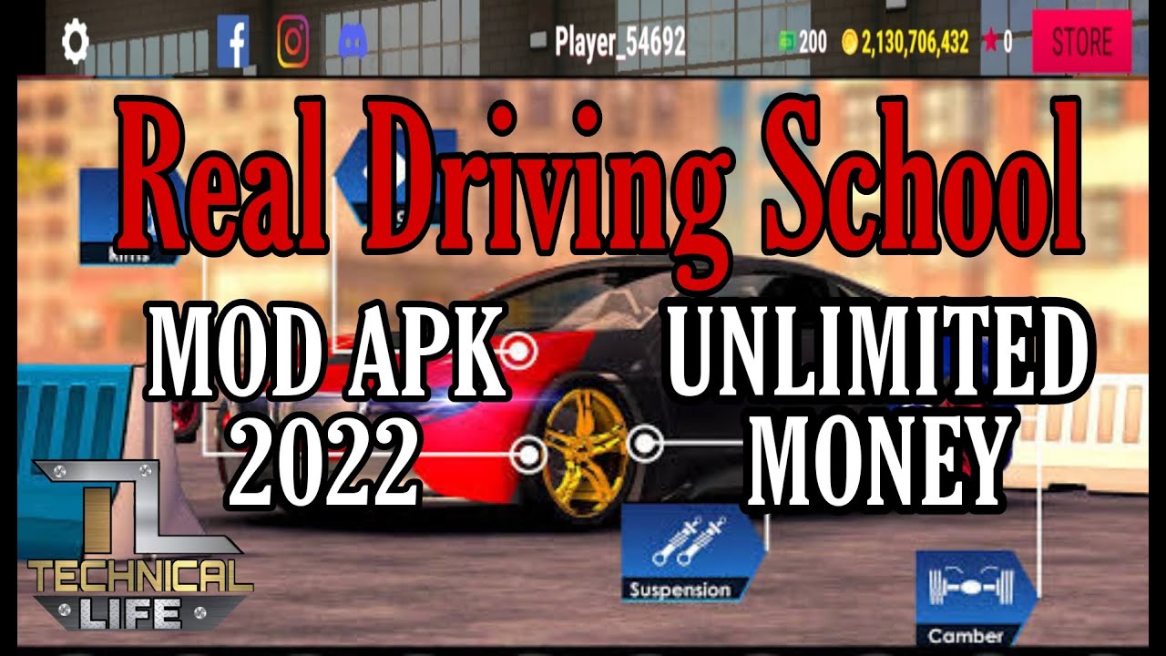 Real Driving School Mod Apk 2022 Unlimited Money And All Cars Unlocked ...