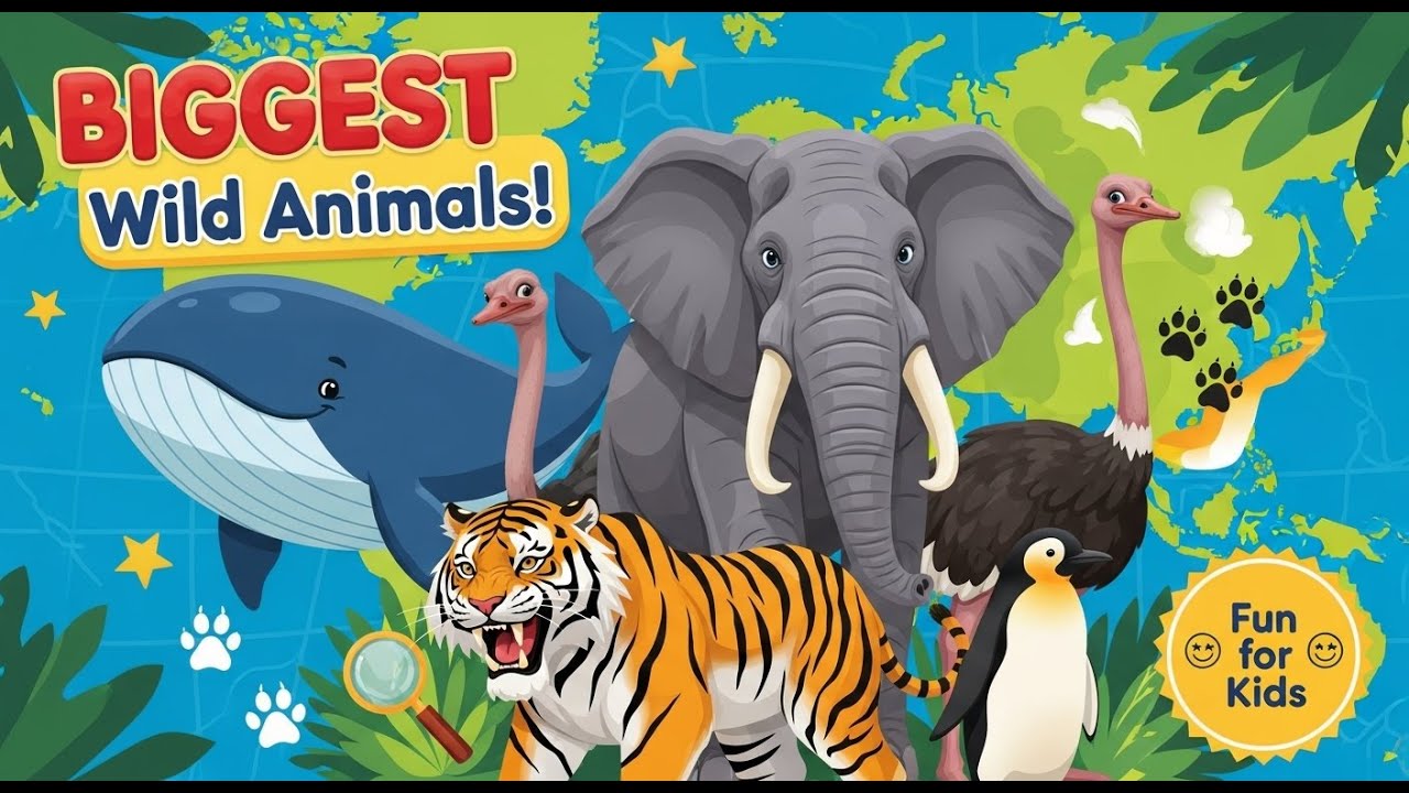 BIGGEST Wild Animals on Earth! | Fun Animal Facts for Kids - YouTube