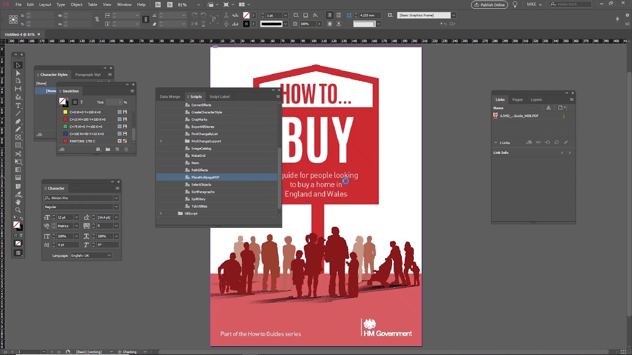 Place a multi-page PDF into InDesign - YouTube