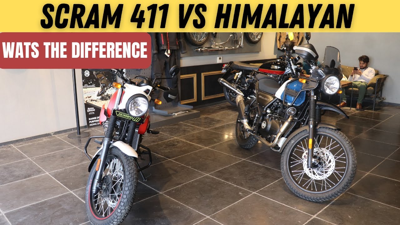 Royal Enfield Scram 411 vs Himalayan - Which one is best for you? - YouTube