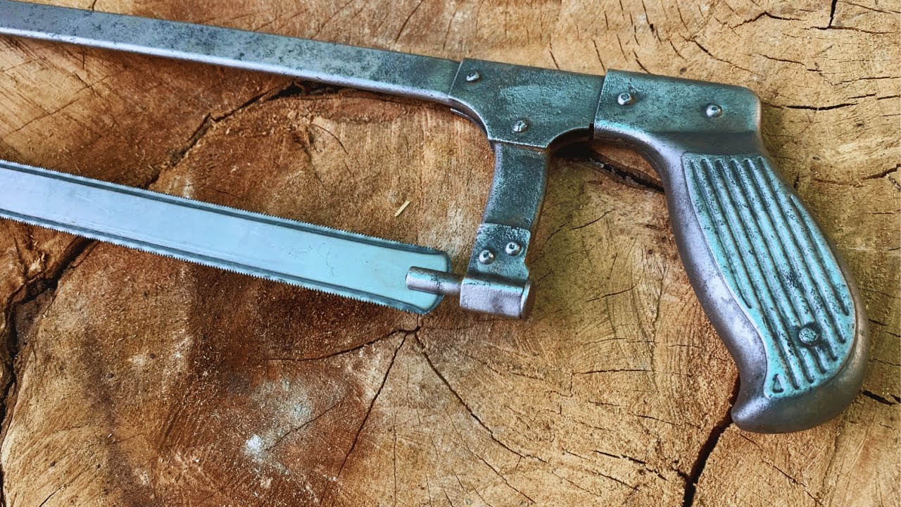 Old Rusty Hacksaw Restoration - YouTube