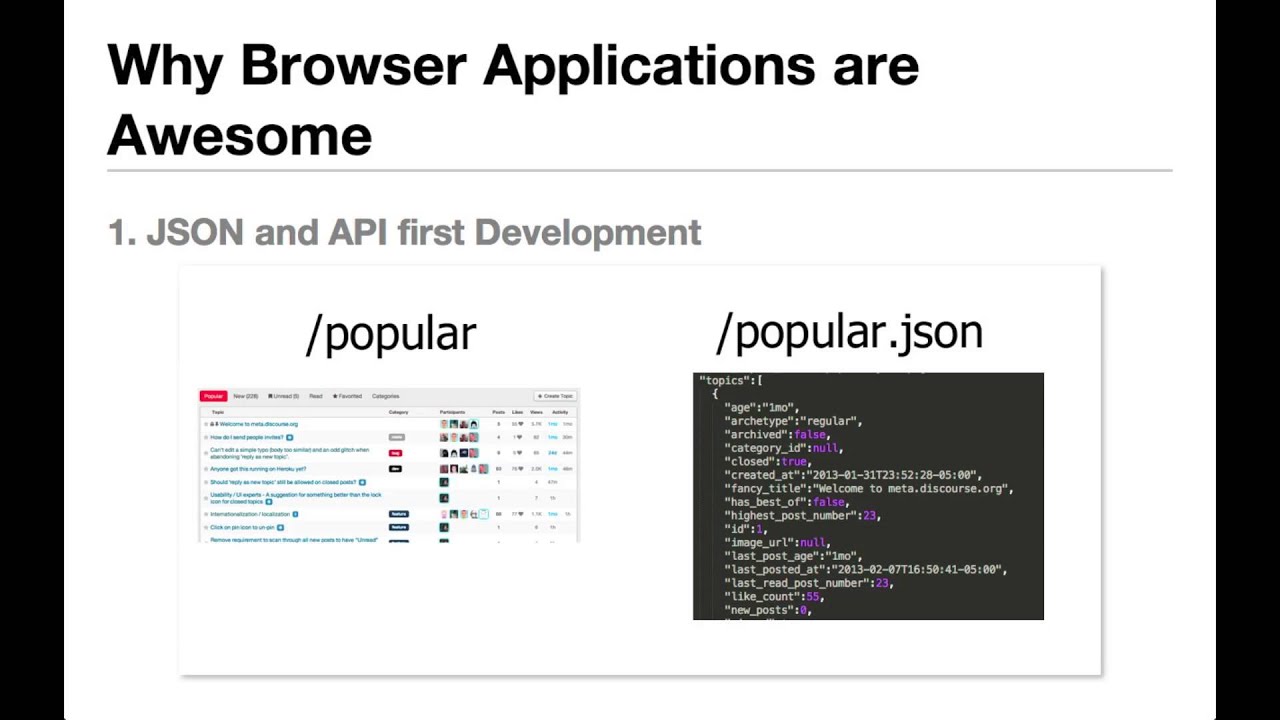 Let's talk about Browser Applications (and Forums and Discourse) - YouTube
