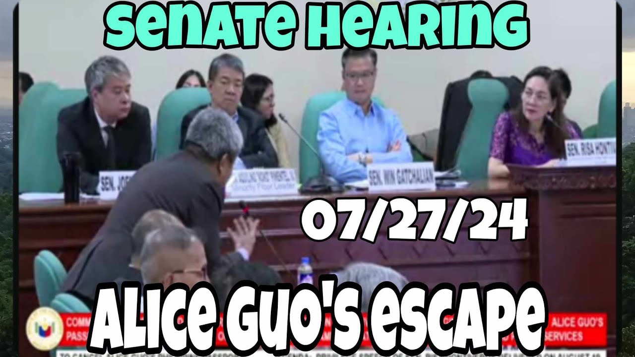SENATE HEARING ON ALICE GUO's ESCAPE - YouTube
