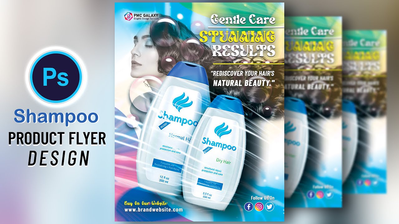 Product Flyer Design | Hair Shampoo Poster Ad Design | Business Flyer ...