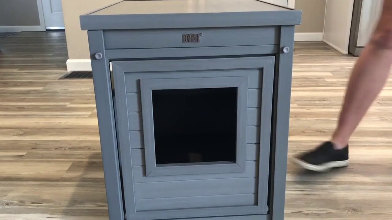 LitterLoo® Litter Box Cover, End Table Assembly Video - YouTube