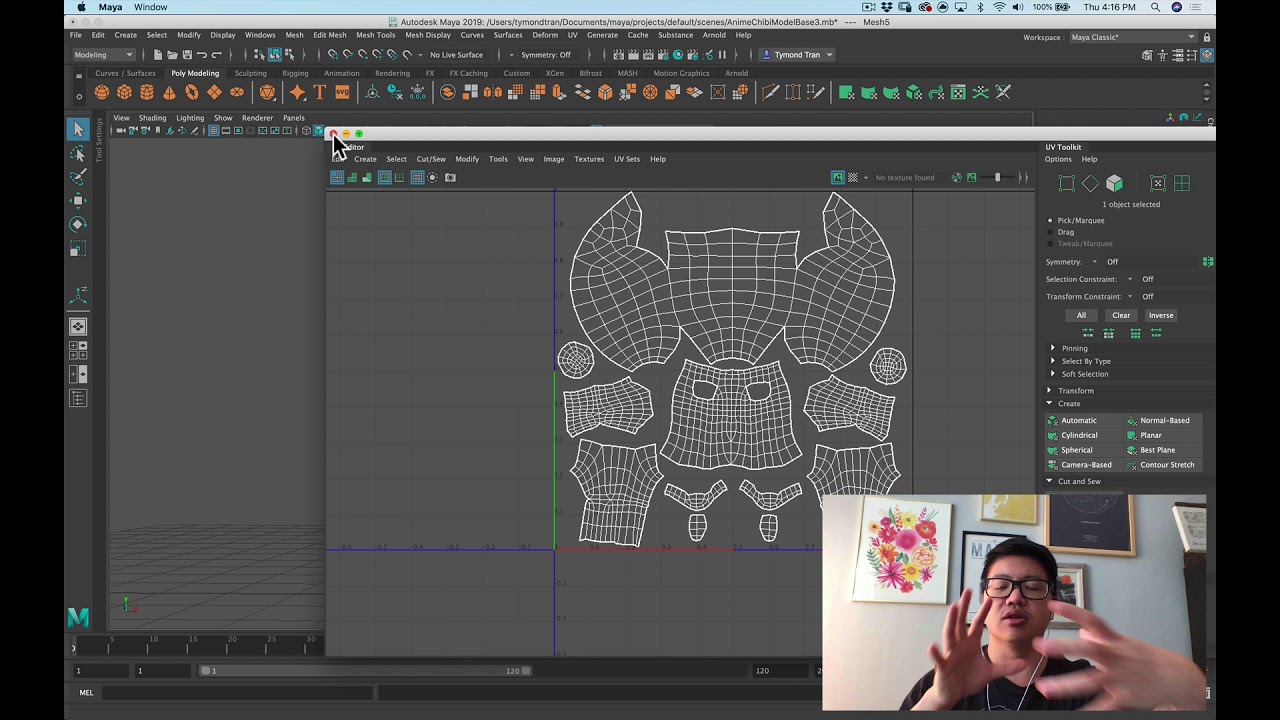 Painting textures on clothes in Maya - YouTube