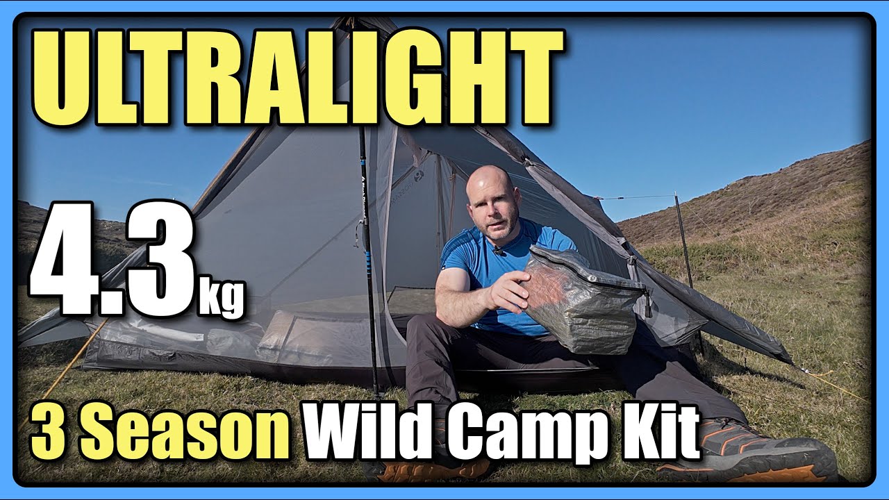 ULTRALIGHT 3 Season Wild Camping Kit | What's In My Pack | Gear REVIEW ...
