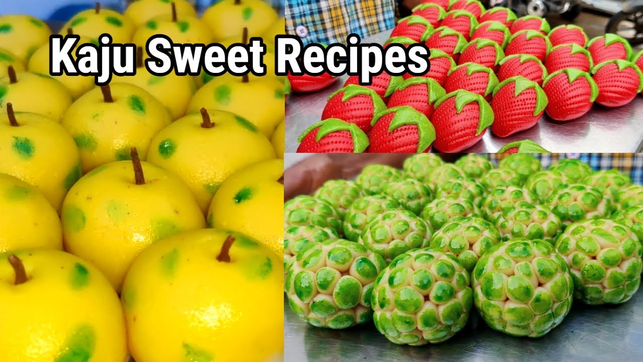 Kaju Sweet Recipes Collection 2021 | Kaju Katli Making | Indian Sweets ...