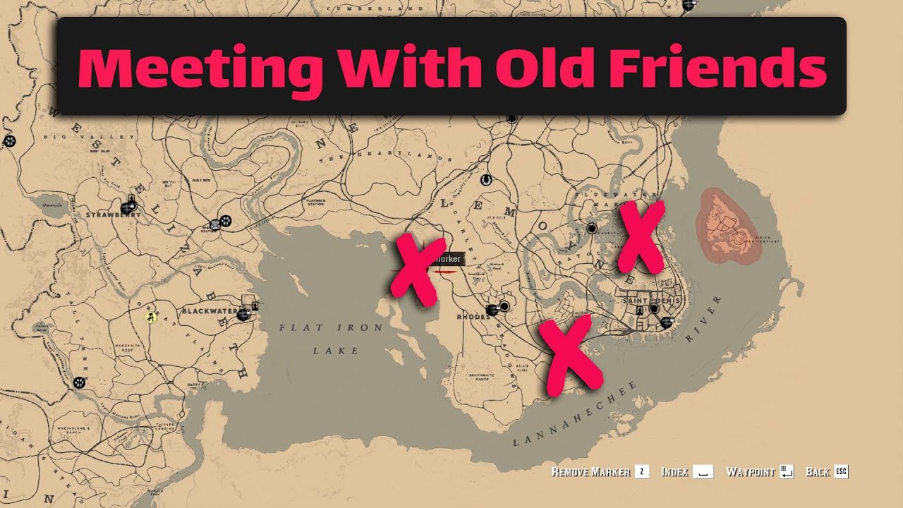 You can find all old friends in these locations - RDR2 - YouTube
