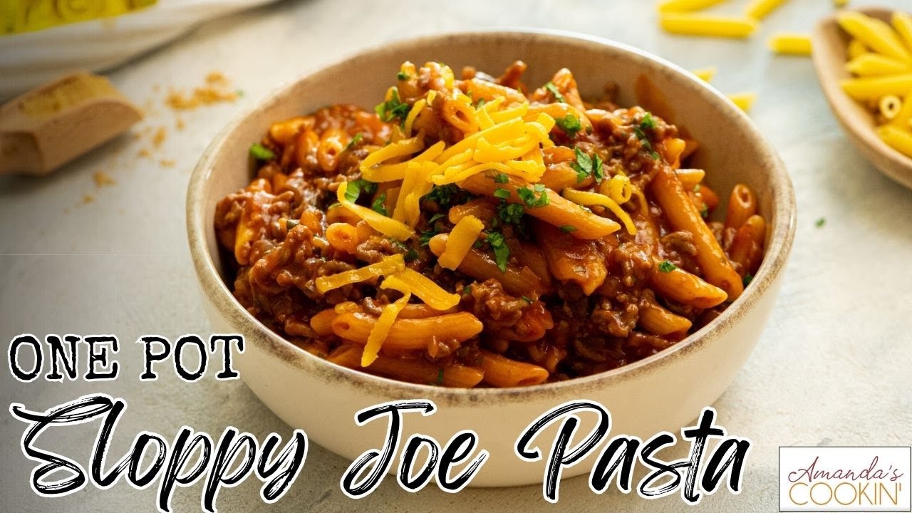 One Pot Sloppy Joe Pasta - EASY COMFORT FOOD! - YouTube