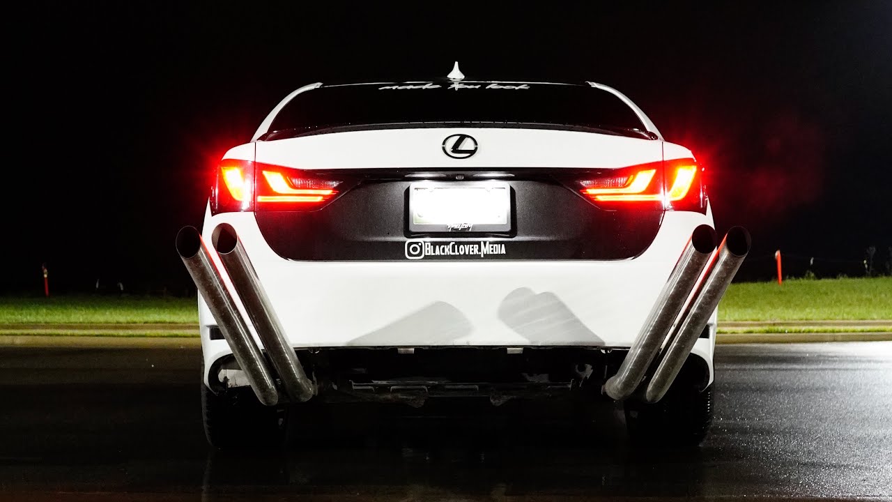 Lexus GS 350 | M-Force Tune | Straight Pipe | 1320 Blast Pipes - YouTube