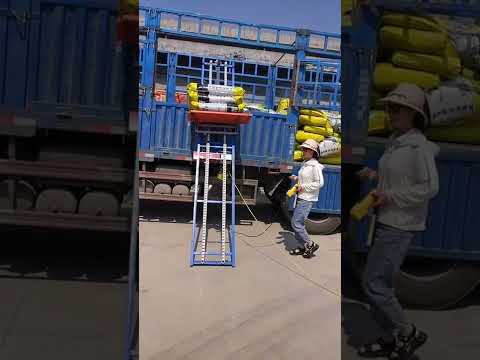 The automatic loading machine is operated by remote control. It can be ...