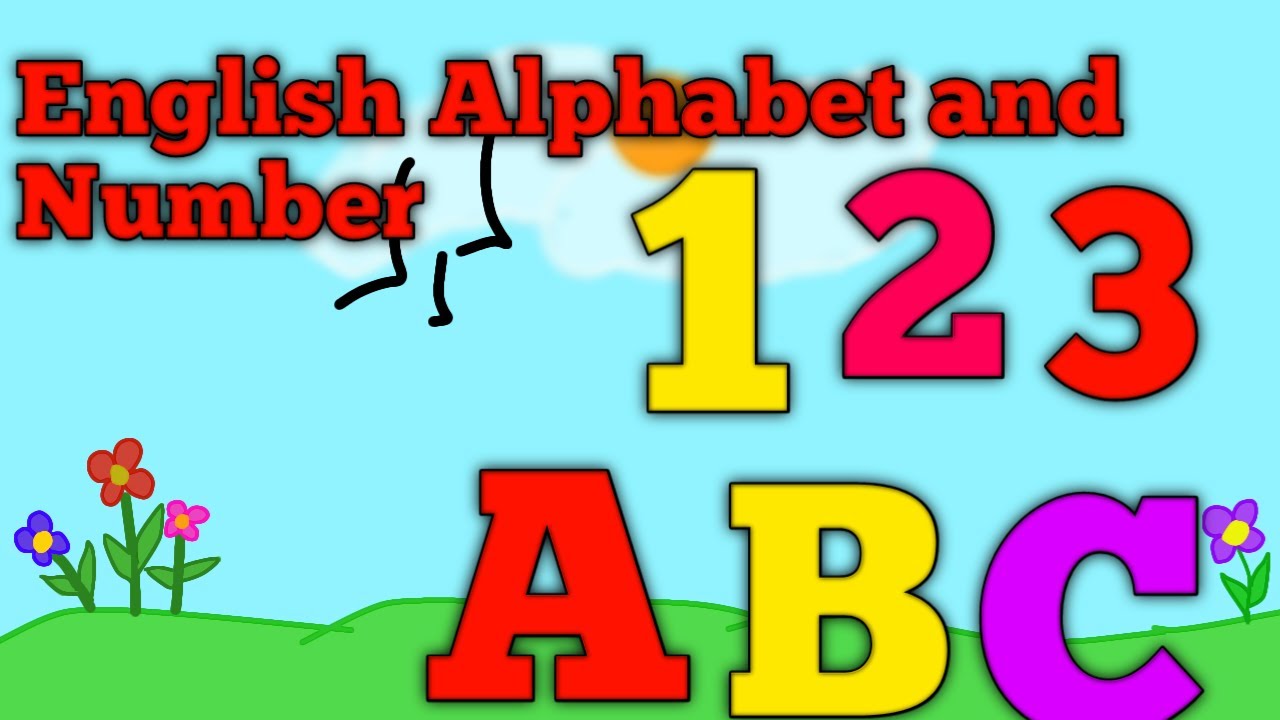 ABCD and 1234 | learning alphabet and numbers | a to z alphabet and 1 ...