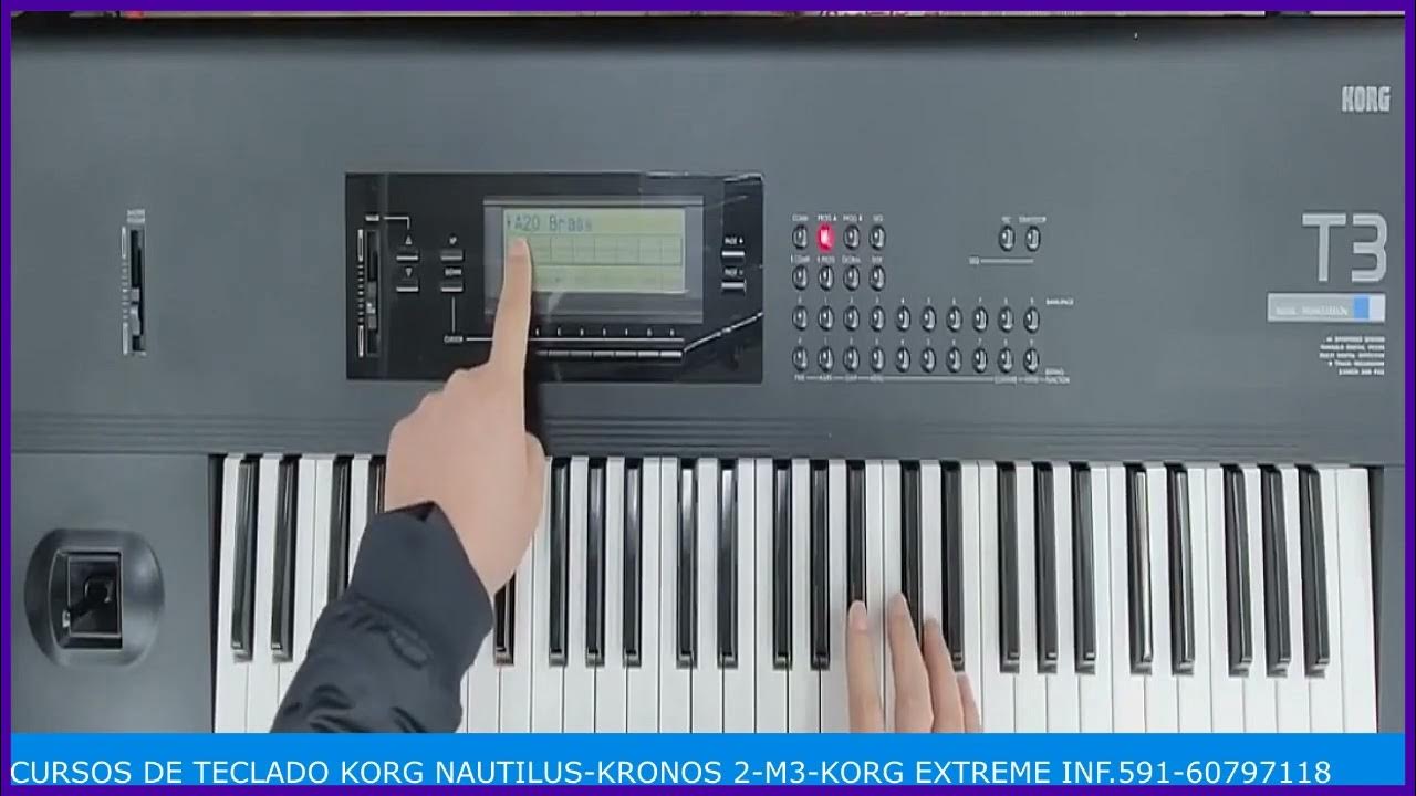 KORG T1-T2-T3 superior al KORG M1 como cambiar los sonidos en modo favorito - YouTube